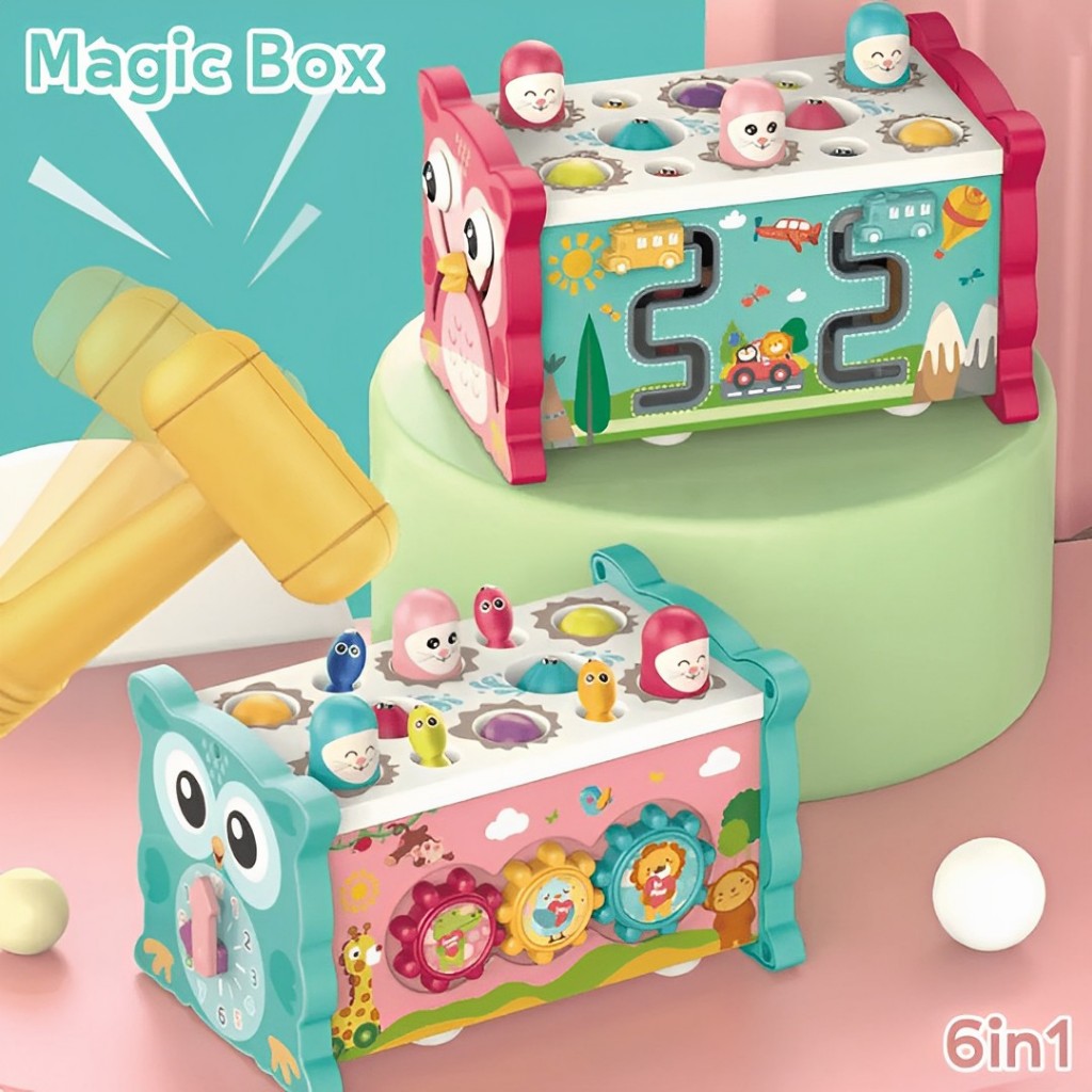Jual [KST] Mainan Edukasi Magic Box Fishing Game Pukul Kayu 8 Jenis ...