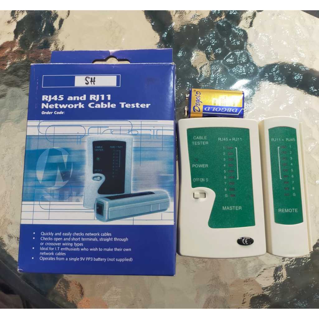Jual LAN Tester RJ45 dan RJ11 Network Cable Alat Test Tes Cek Kabel ...