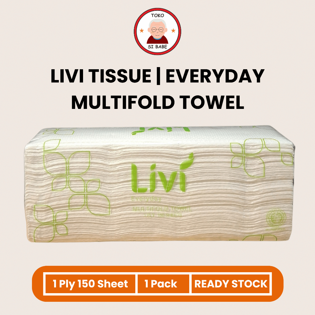 Jual TISSUE LIVI EVERYDAY MULTIFOLD TOWEL 1 PLY 150 SHEET | LIVI ...