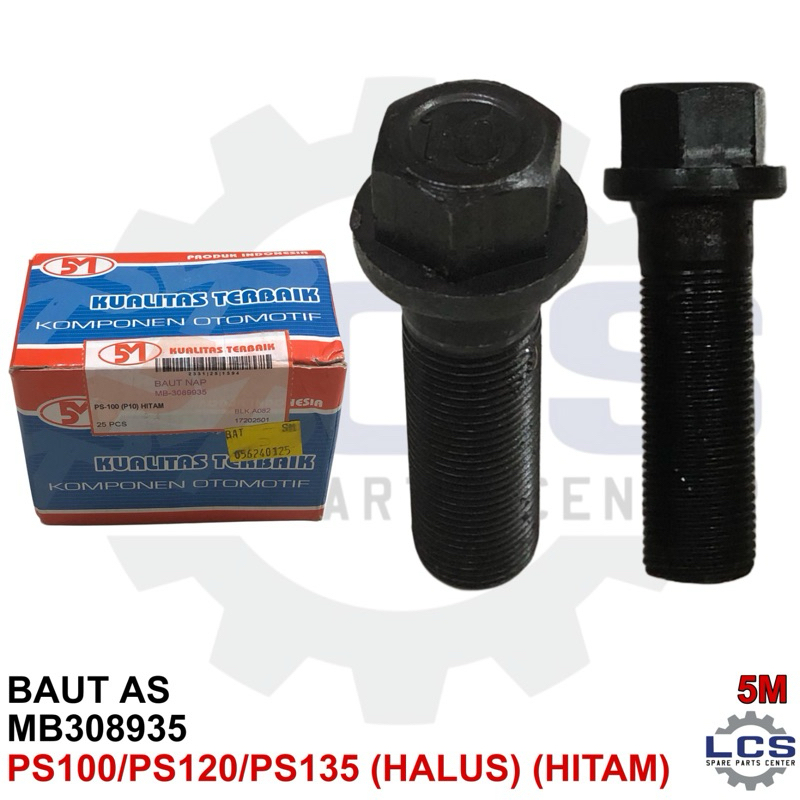 Jual baut as tarik / baut nap roda / bolt axle (drat halus) warna hitam mitsubishi colt diesel ...