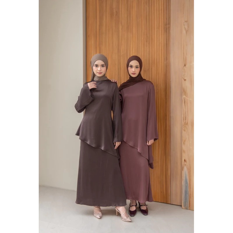 Jual KALUNA ONESET SILK PREMIUM SET MELAYU WANITA SIMPLE OOTD KONDANGAN ...