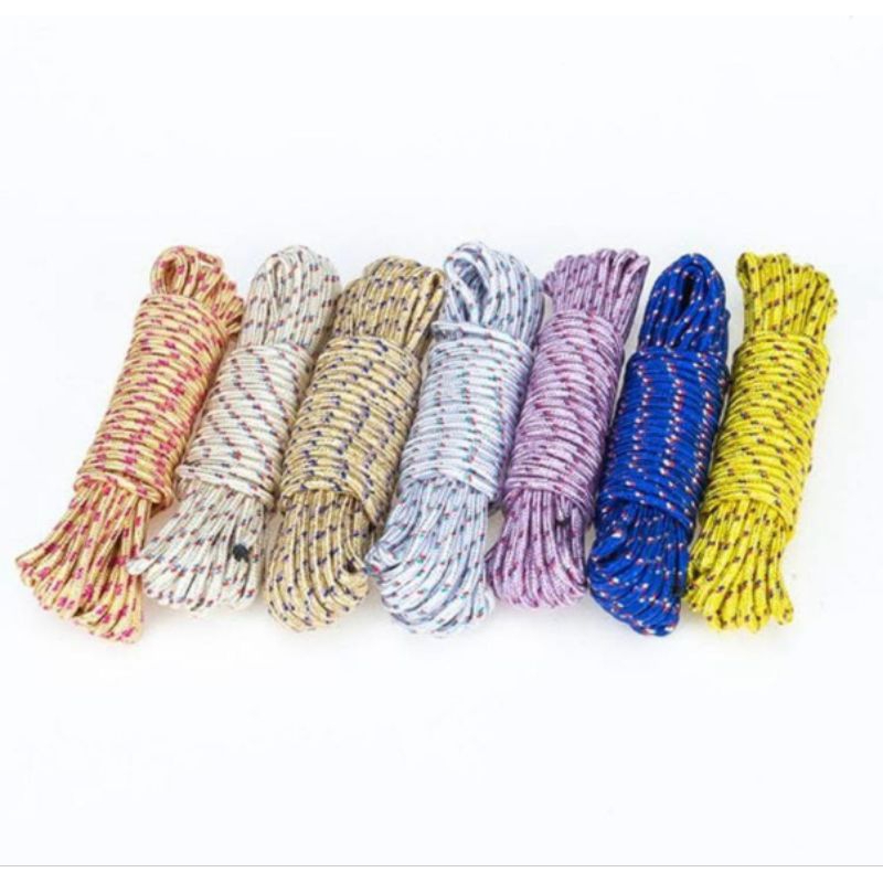 Jual Tali jemuran baju nylon 7meter anti slip ikat tambang kemah ...