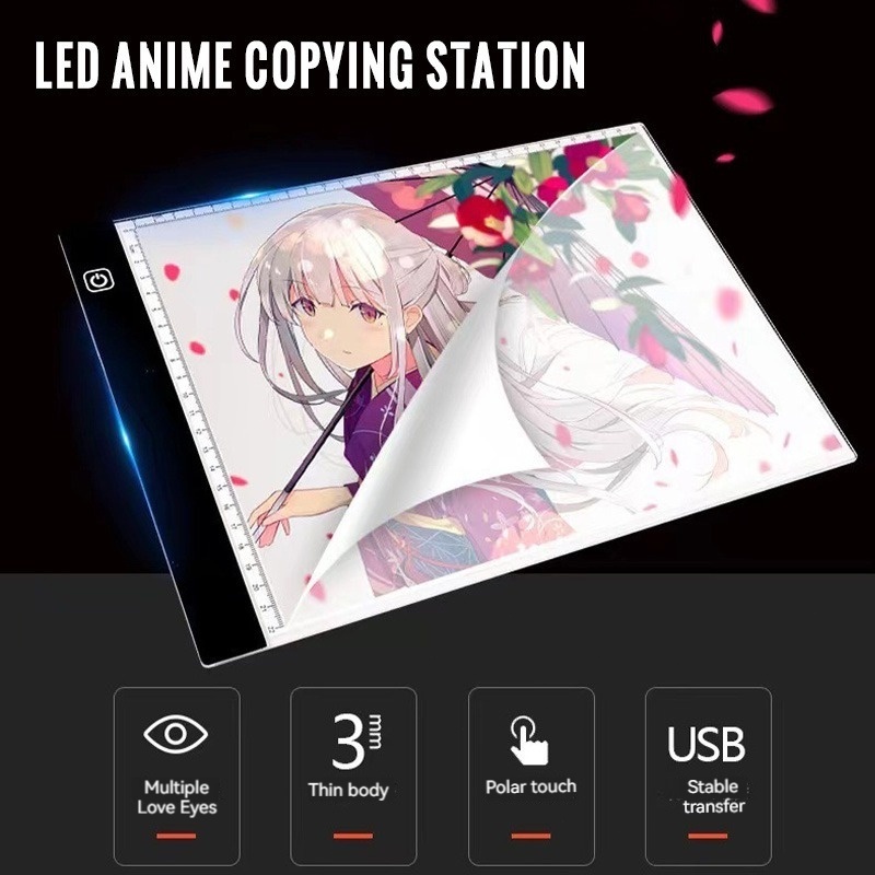 Jual 【24H Shipping】LED Light Pad A3 A4 A5, Light Drawing Table, A4 LED ...