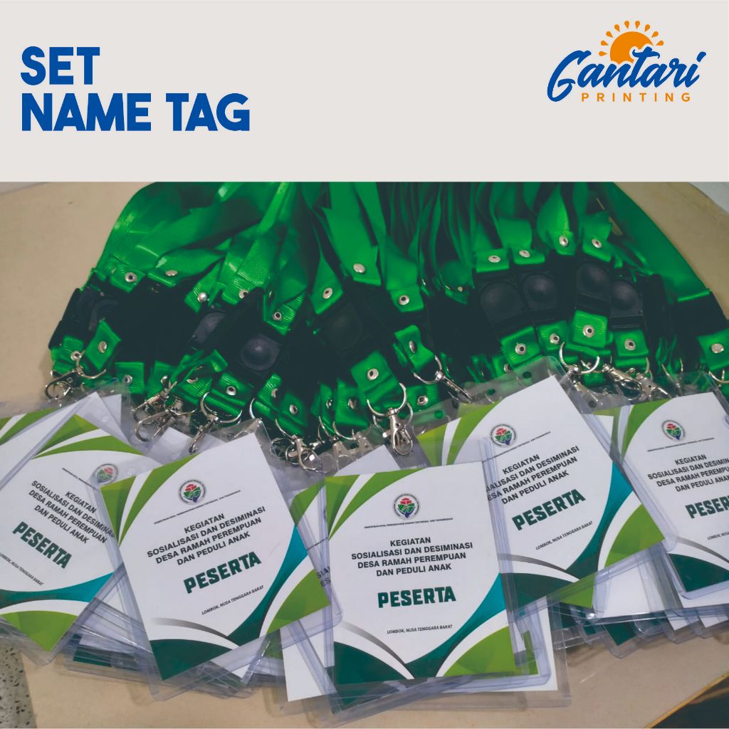 Jual CETAK NAME TAG PANITIA / PAKET NAMETAG / NAME TAG PANITIA | NAME ...