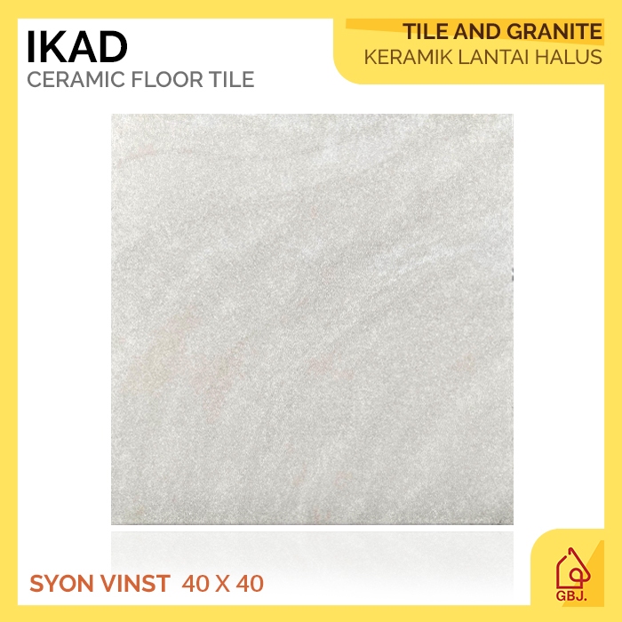 Jual KERAMIK IKAD 40 X 40 SYON GREY VINST / KERAMIK LANTAI MOTIF MARMER ...