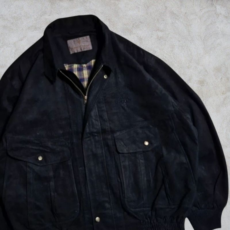 Jual Vintage Casual Flight Jacket By Current Stage | Shopee Indonesia