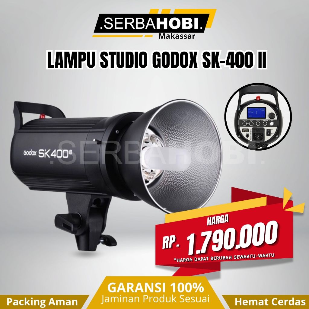 Jual lampu studio Godox SK-400 SK400 mark ii Lampu Studio Flash cocok ...