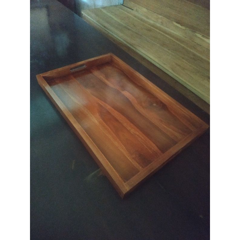 Jual nampan / tray kayu jati asli 50x33 | Shopee Indonesia