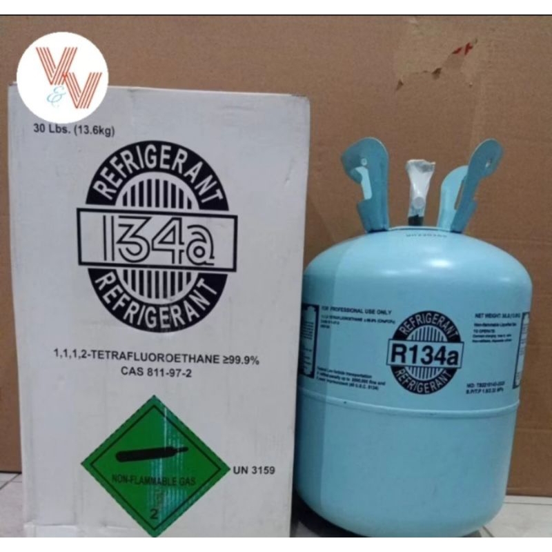 Jual refrigerant R134 a/R 134, isi 13,6 kg segel pabrik | Shopee Indonesia