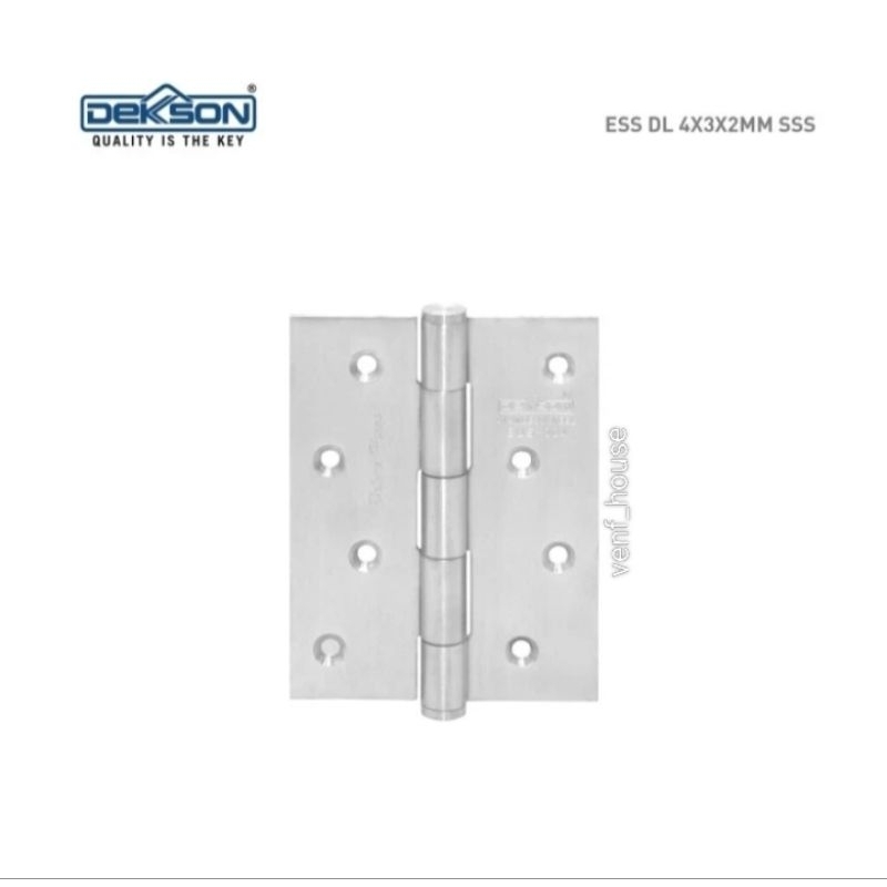 Jual Deluxe Hinge Dekkson ESS DL 4X3X2MM SSS - ENGSEL PINTU DEKKSON ...