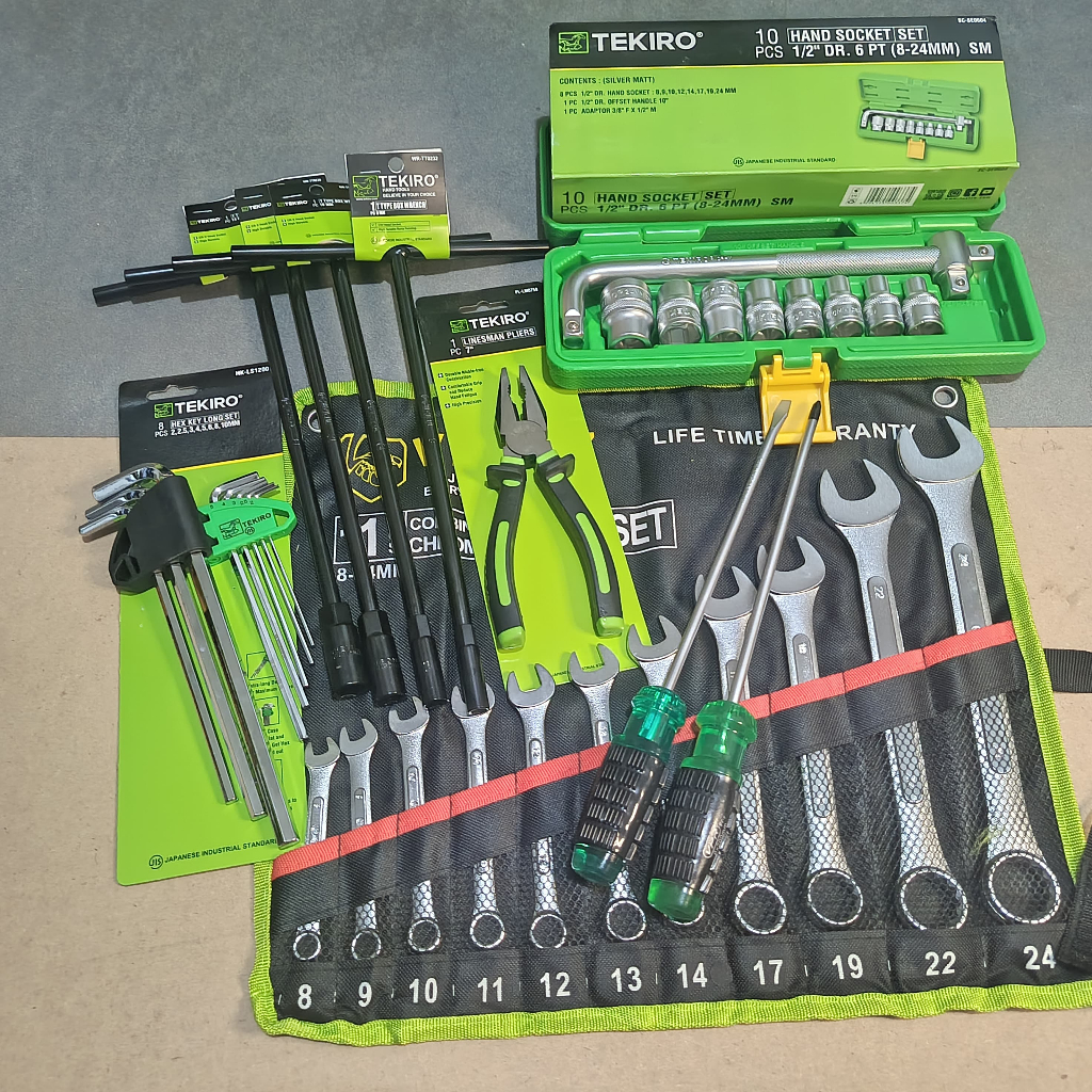 Jual TEKIRO Kunci Lengkap full set / Alat Bengkel Murah / Tools / Peralatan Bengkel / Tools Kit ...