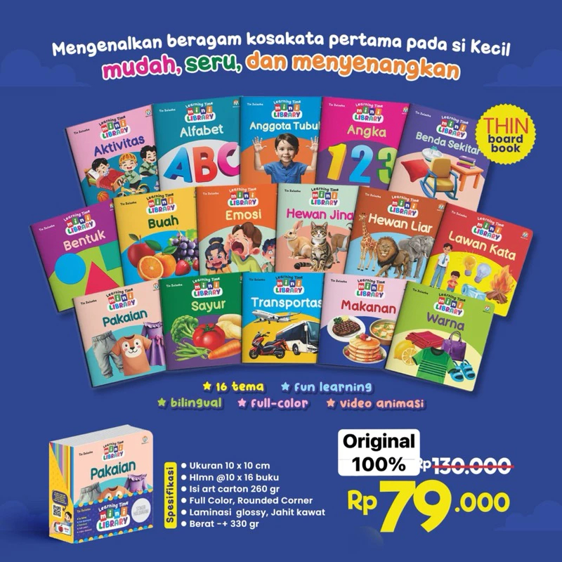 Jual Buku Learning Time Mini Library Isi 16 Ziyad | Shopee Indonesia