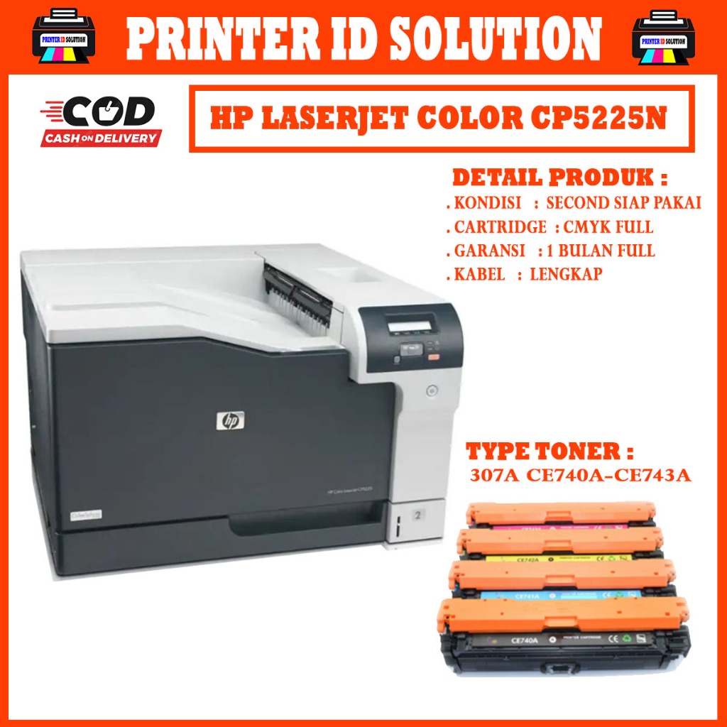 Jual PRINTER HP COLOR LASERJET CP5225dn CP5225N A3 | Shopee Indonesia