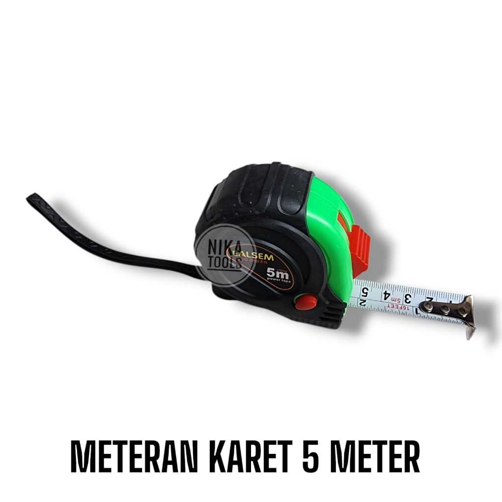 Jual Meteran Rol Tarik Karet Tape Measure 5m Meter | Shopee Indonesia