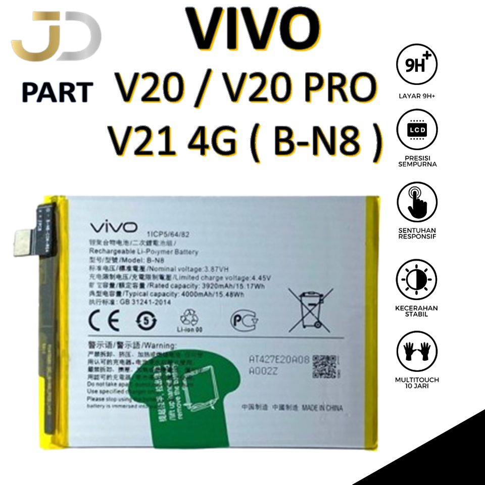 Jual BATERAI VIVO B-N8 Vivo V20 / V20 PRO / V21 4G Batre Batrai Baterai ...