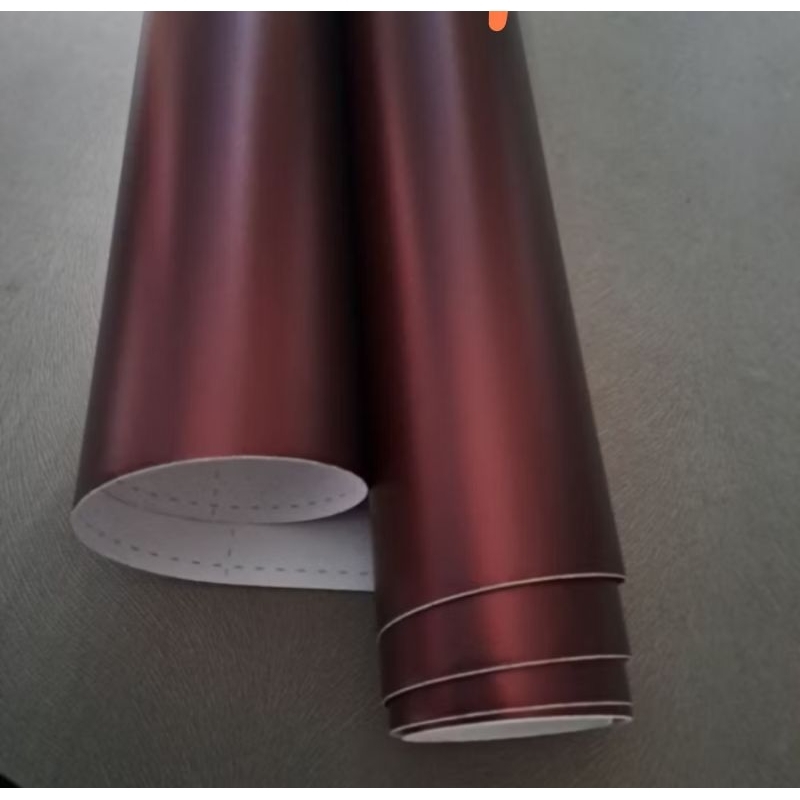 Jual stiker skotlet darkred candy sticker merah tua metalik scotlet ...