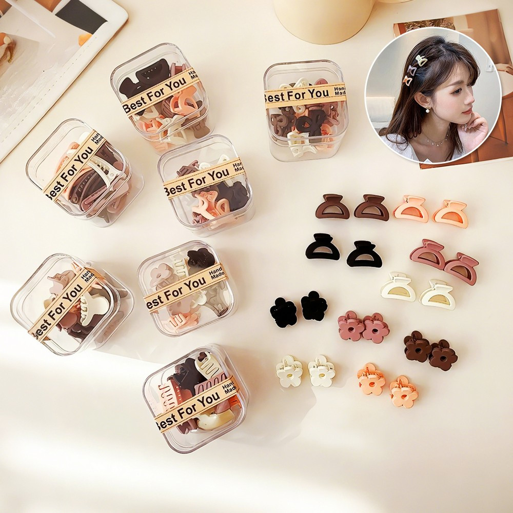 Jual Jepit Rambut Doff Mini Isi 10pcs Free Box Jedai Kecil Wanita ...