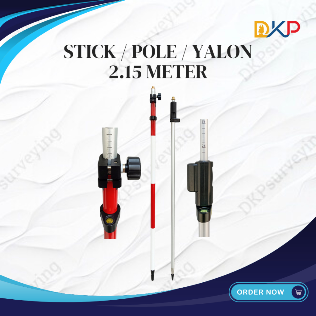 Jual Stick Pole / Prisma Jalon Survey 2.15m / Telescopic Range Pole 2. ...