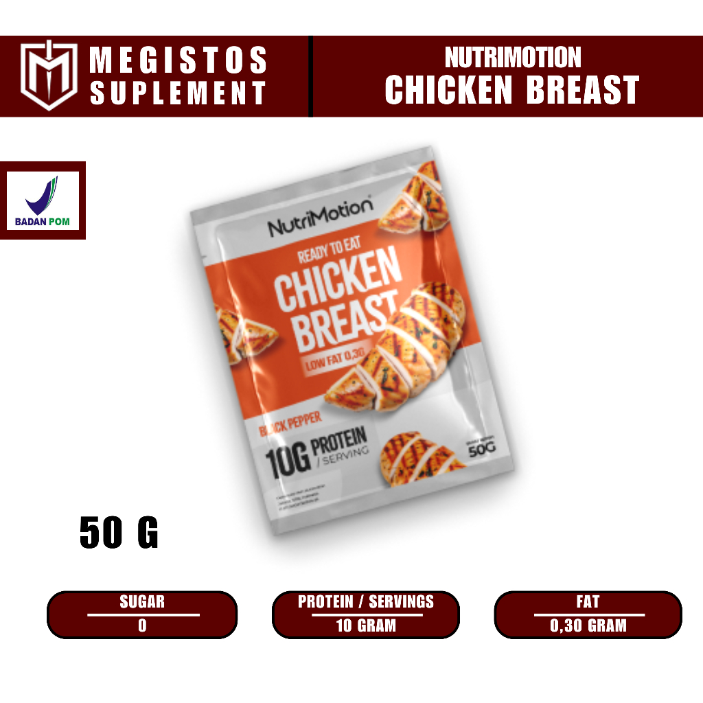 Jual NutriMotion Chicken Breast 50G | Shopee Indonesia