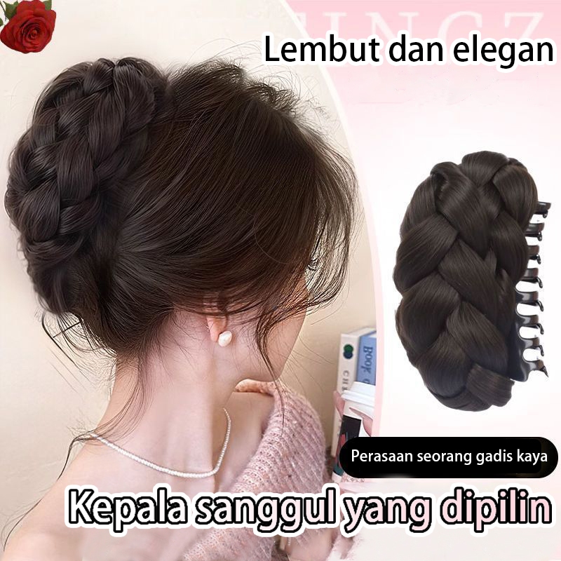 Jual Wig korean style wig kepala kuncup cepol rambut palsu bunga wig ...