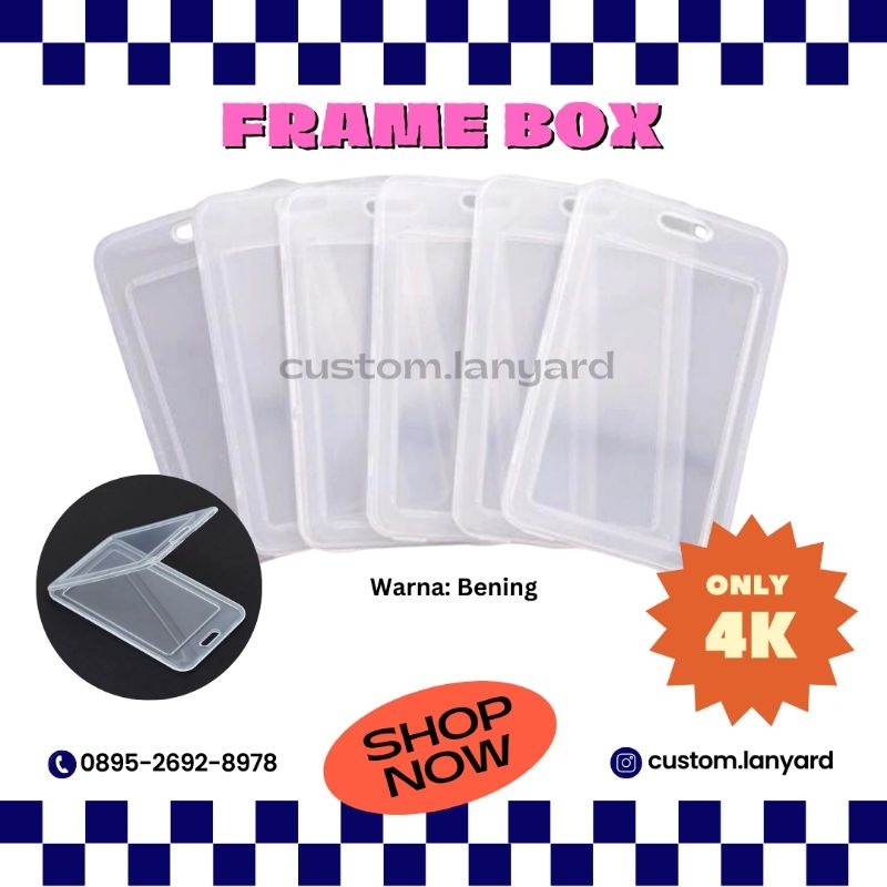 Jual Frame ID Card Box/Cover/Tertutup/Anti air/Plastik | Shopee Indonesia