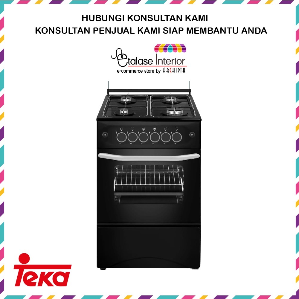 Jual Teka Linea - Kompor Oven Gas 4 Tungku Freestanding Cooker LFS 504 ...