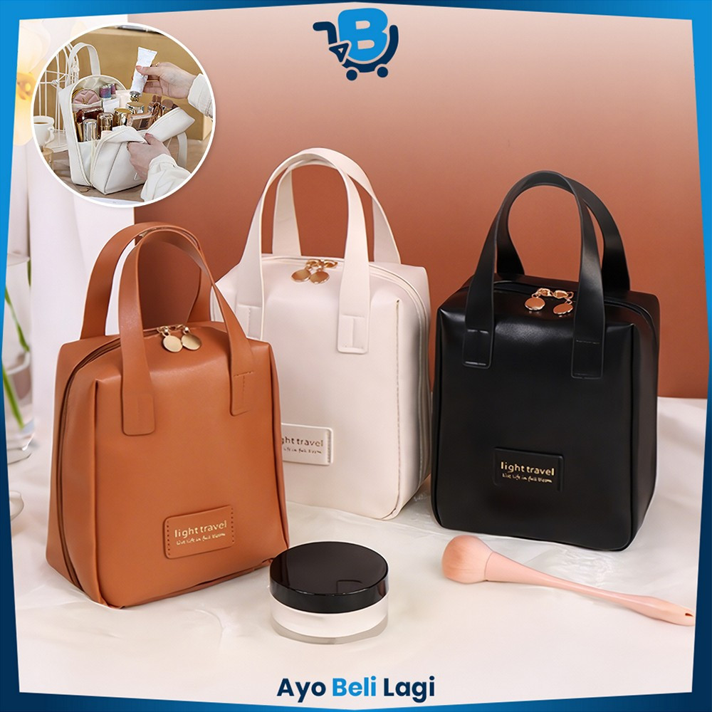 Jual Tas Kosmetik Portable Anti air Wanita / Handbag Pouch Makeup ...