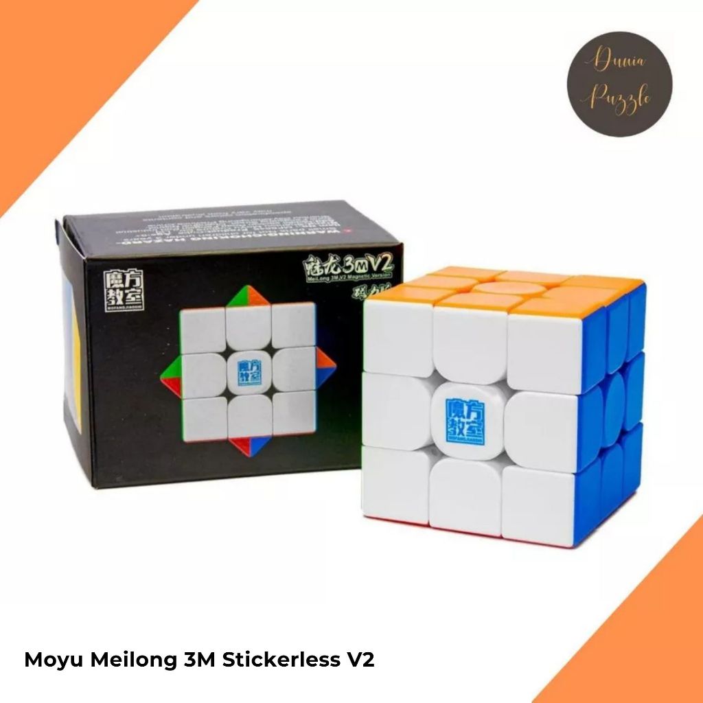 Jual Cube 3x3 Moyu Meilong 3M V2 standart Terbaru Moyu Meilong 3M 3 M ...