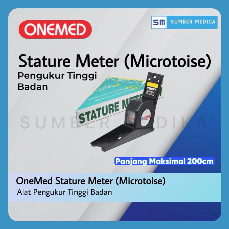 Jual OneMed Stature Meter (Microtoise)/Alat Pengukur Tinggi Badan ...