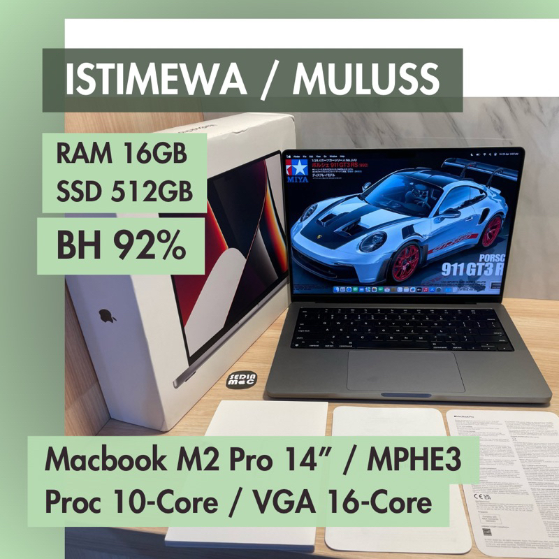 Jual Macbook Pro M2 13 14 16 256GB 512GB 1TB 2TB ram 8GB 16GB 32GB | Shopee Indonesia