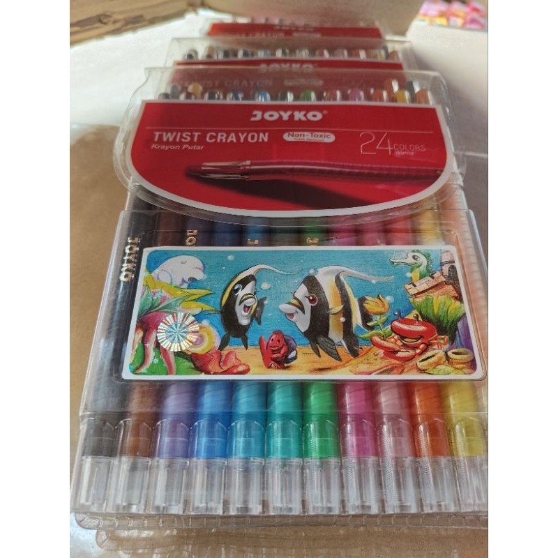 Jual Crayon Putar Joyko isi 24 pcs per pack ORIGINAL | Shopee Indonesia