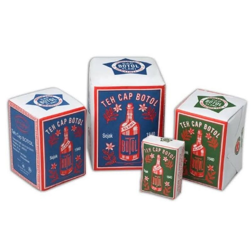 Jual Teh Cap Botol Hijau Teh Botol Biru 40 gram x 10 pcs | Shopee Indonesia