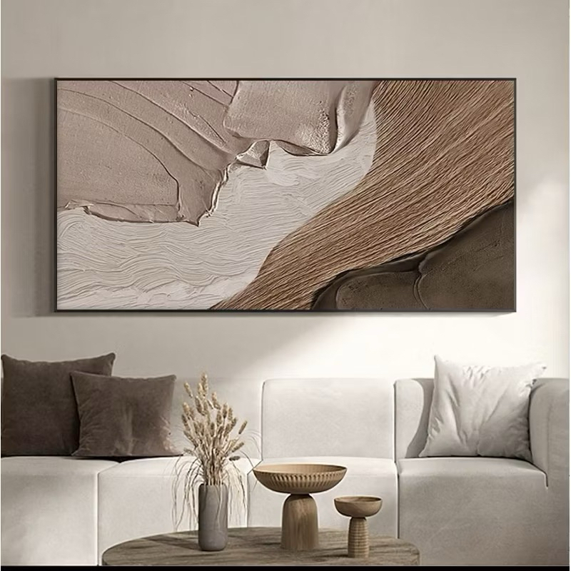 Jual Lukisan Dinding Abstrak 3D Minimalis Tekstur Timbul Tebal Modern ...