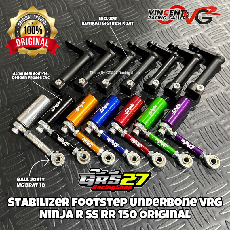Jual STABILIZER STABILISER STEP FOOTSTEP UNDERBONE UB VRG RACING NINJA ...