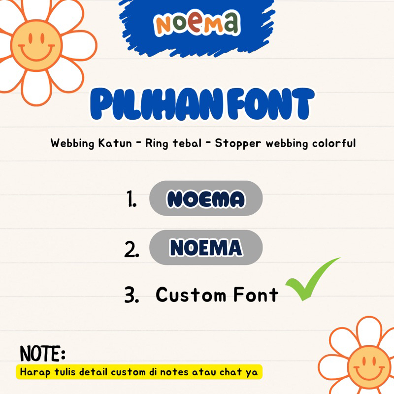 Jual NOEMA - colorstrap vol 2 - gantungan kunci custom nama/ gantungan ...
