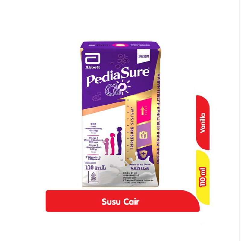 Jual PEDIASURE GO SUSU UHT COKLAT VANILLA 110ML | Shopee Indonesia