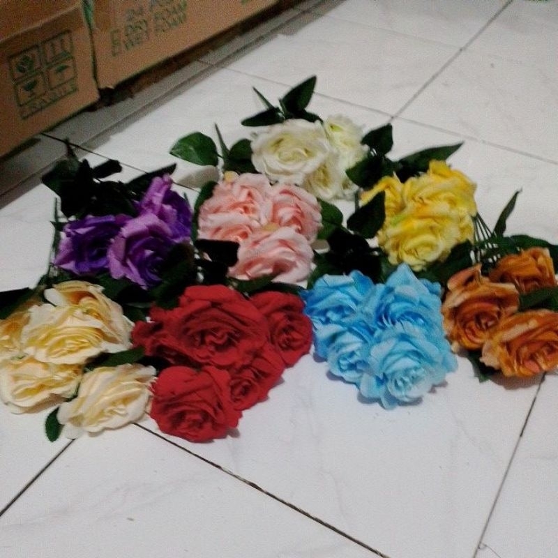 Jual Bunga Mawar Artifisial 05/ Bunga Palsu | Shopee Indonesia