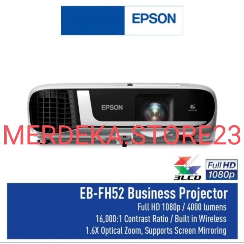 Jual NEW LCD Projector EPSON EB FH52 | Proyektor EPSON EBFH52 FULLHD ...