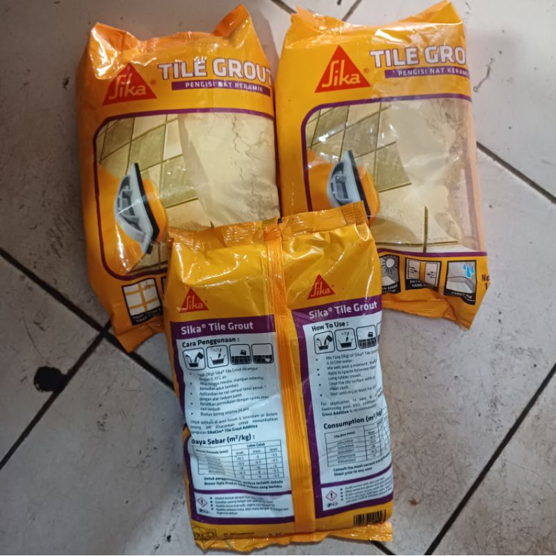 Jual Sika Tile Grout Pengisi Nat Keramik 1 Kg Varian Warna | Shopee Indonesia