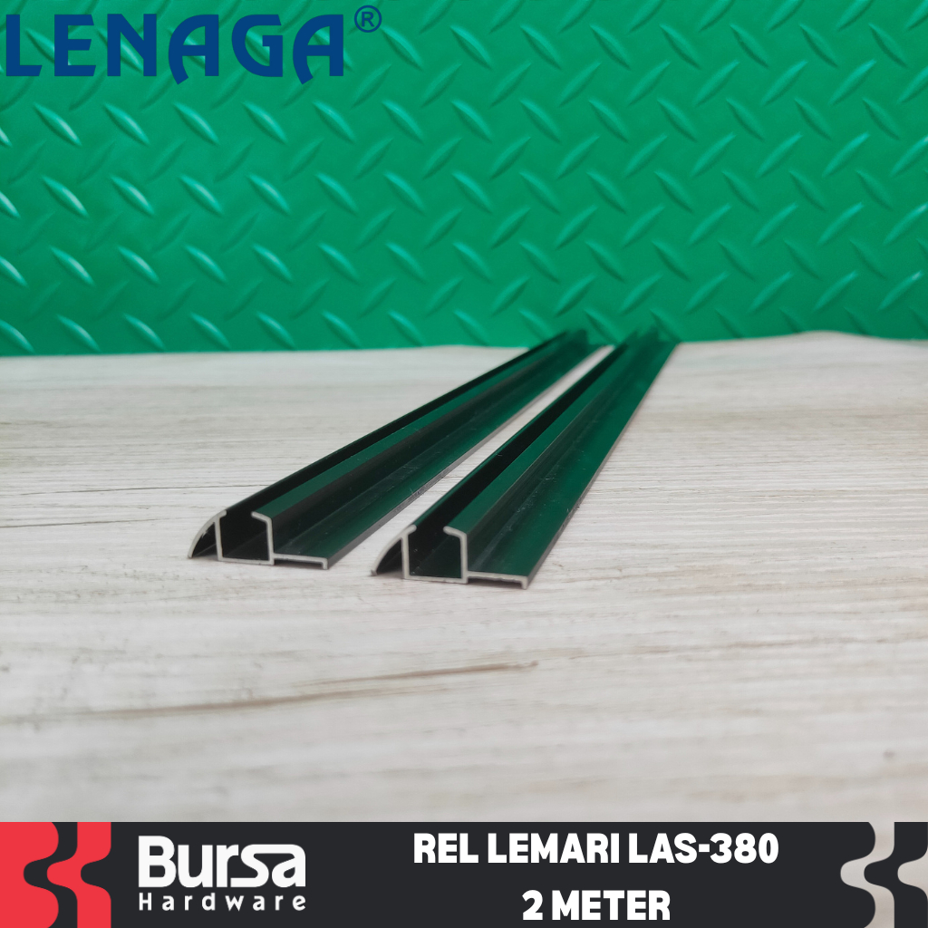 Jual Rel Pintu Lemari Sliding Geser LAS 380 Panjang Rel 2 Meter Lenaga | Shopee Indonesia