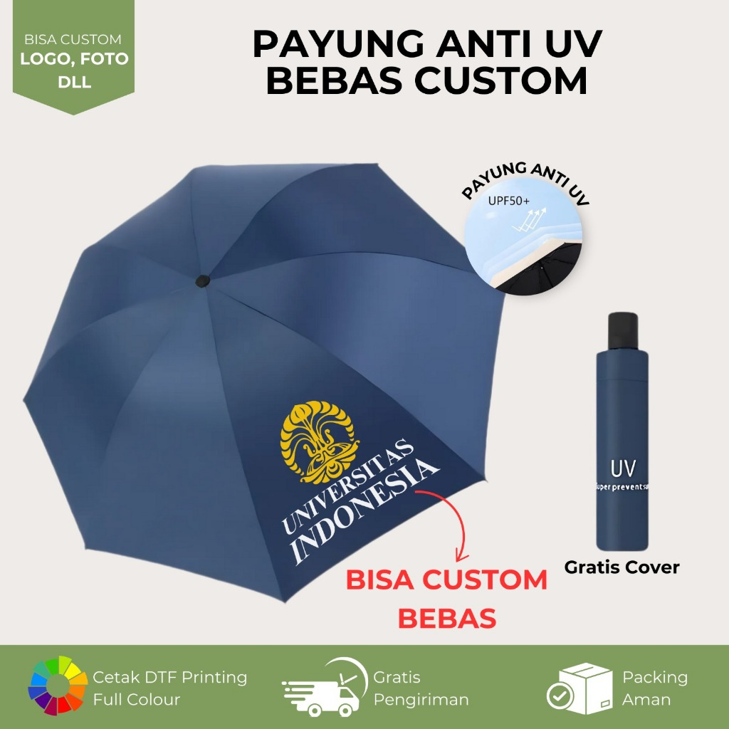 Jual BEBAS DESAIN PAYUNG CUSTOM PAYUNG COSTUM LIPAT ANTI UV (PO 1-2 ...