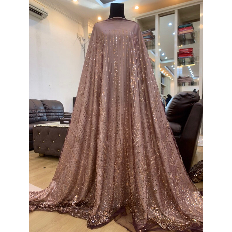 Jual Kain brokat tille payet (120) | Shopee Indonesia