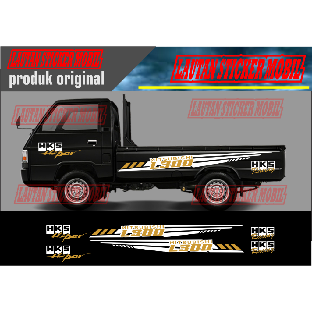 Jual cutting sticker mobil mitsubishi l300 stiker mobil l300 caryy ...