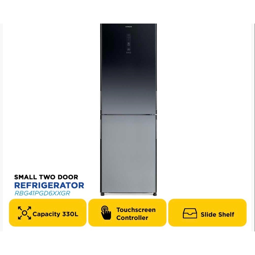 Jual HITACHI KULKAS 2 PINTU KECIL SMALL 2 DOOR REFRIGERATOR RBG41PGD6XXGR HITACHI KULKAS 2 PINTU ...