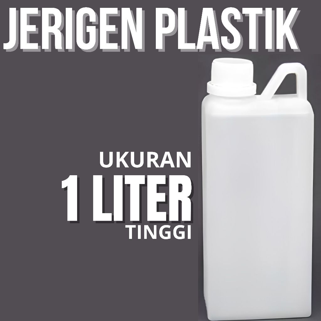 Jual JERIGEN 1 LITER HDPE - BOTOL 1000 ML - BOTOL PLASTIK 1 LITER WARNA ...