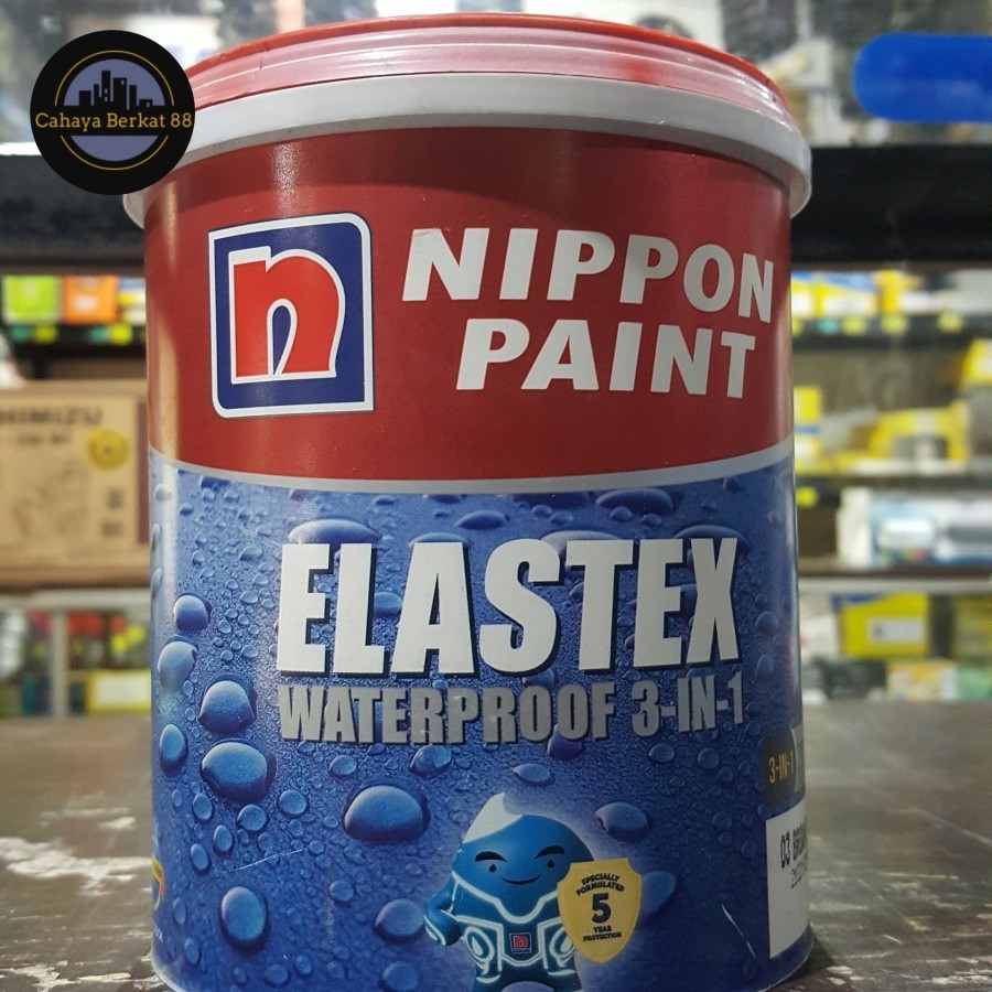 Jual Nippon Paint Elastex 1 Kg Cat Tembok Dinding 3 in 1 Waterproof Anti Air | Shopee Indonesia