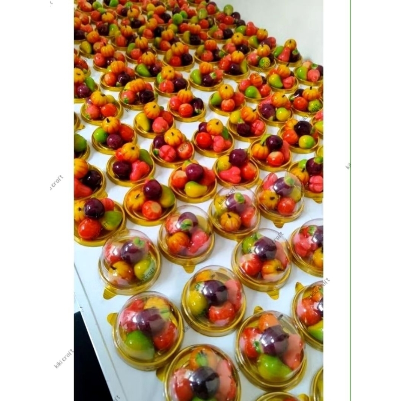 Jual Kue Lukchup / Kue Buah Mini Thailand Mika Bulat isi 5 | Shopee ...