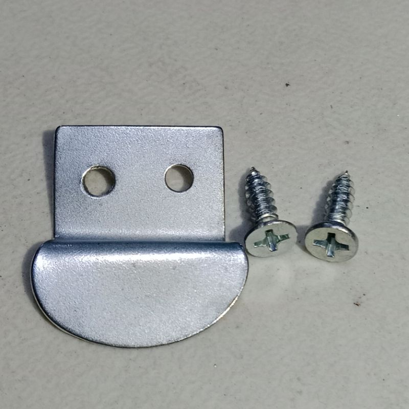 Jual jepit kaca model S 1pcs dan 2 sekrup( kepala datar) PENJEPIT KACA ...