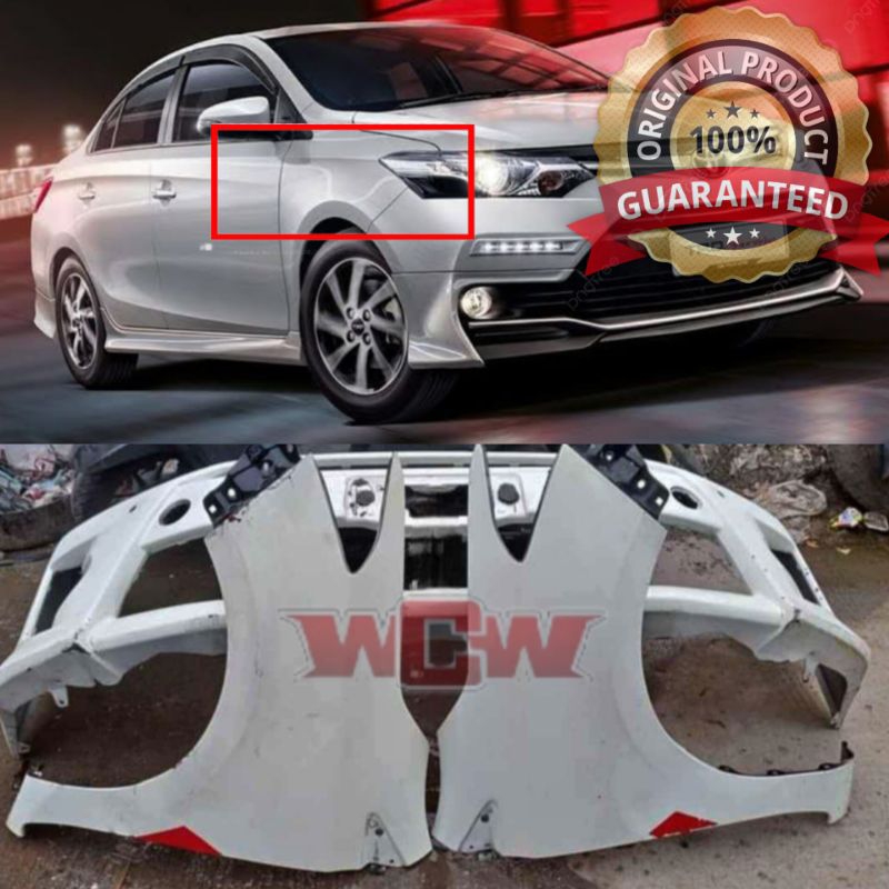 Jual fender spakbor Toyota Vios Gen3 2013 2014 2015 2016 original ...