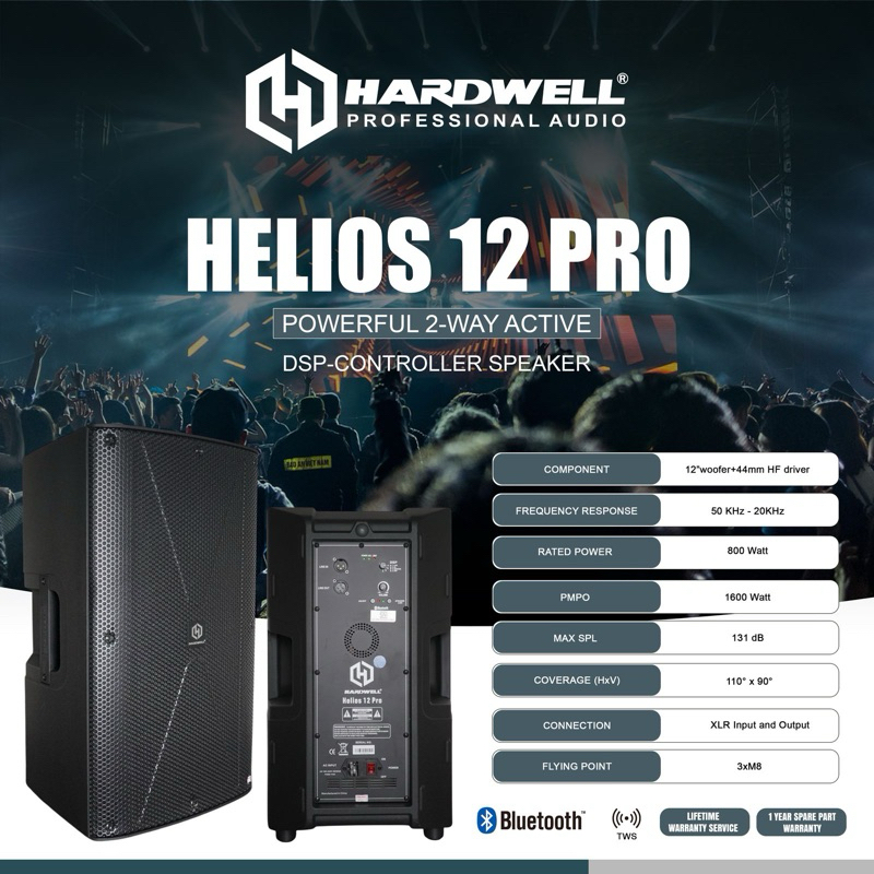 Jual Speaker Aktif 12 Inch Hardwell Helios 12 Pro Original Hardwell ...